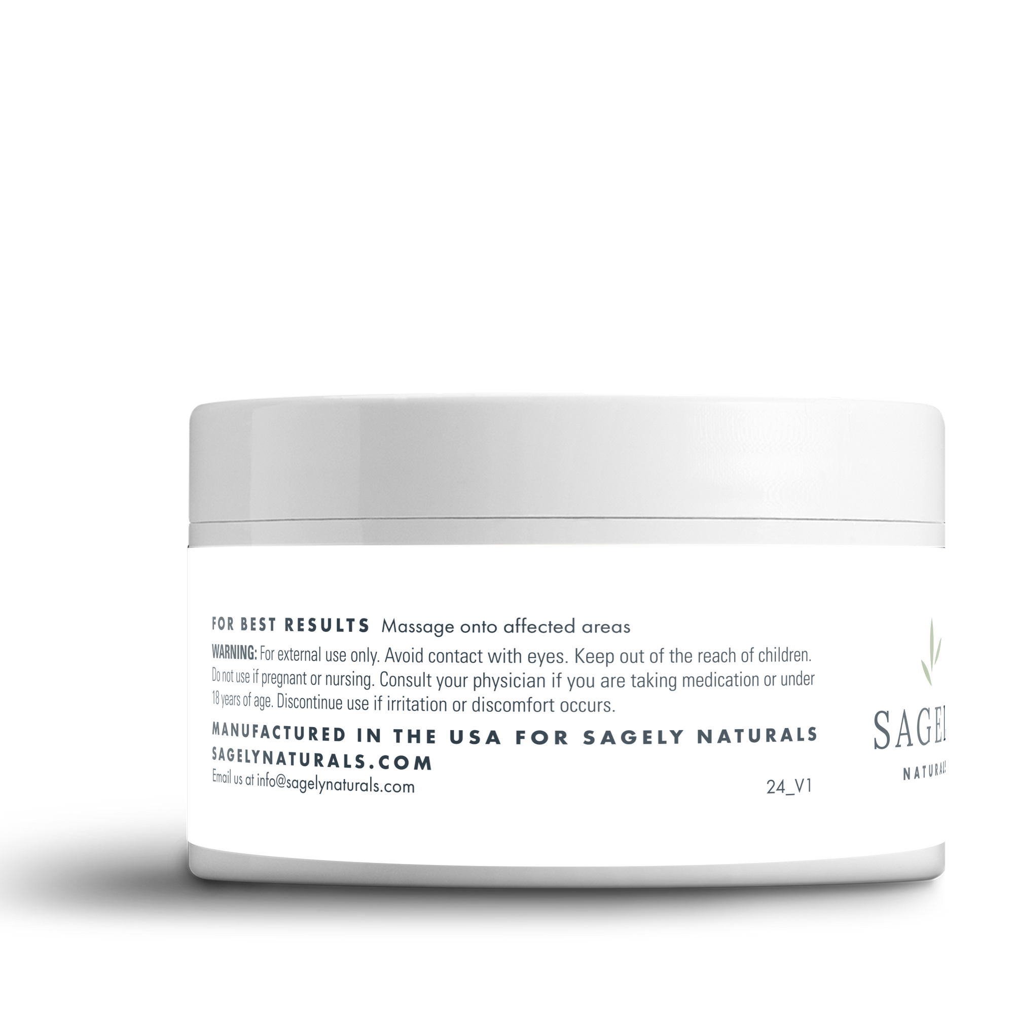 Relief & Recovery Balm Made with US-grown hemp & Menthol - Sagely Naturals