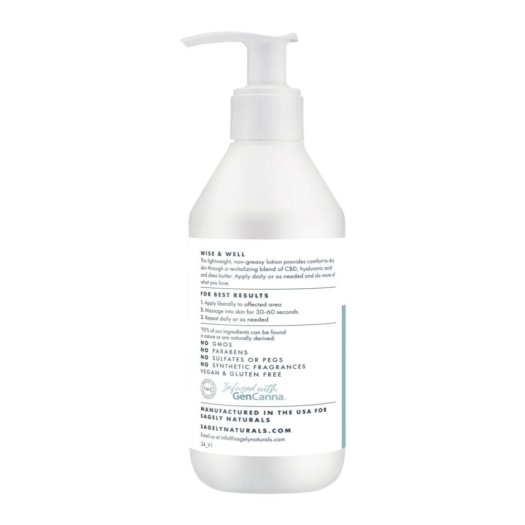 Wise & Well Daily Lotion - Sagely Naturals
